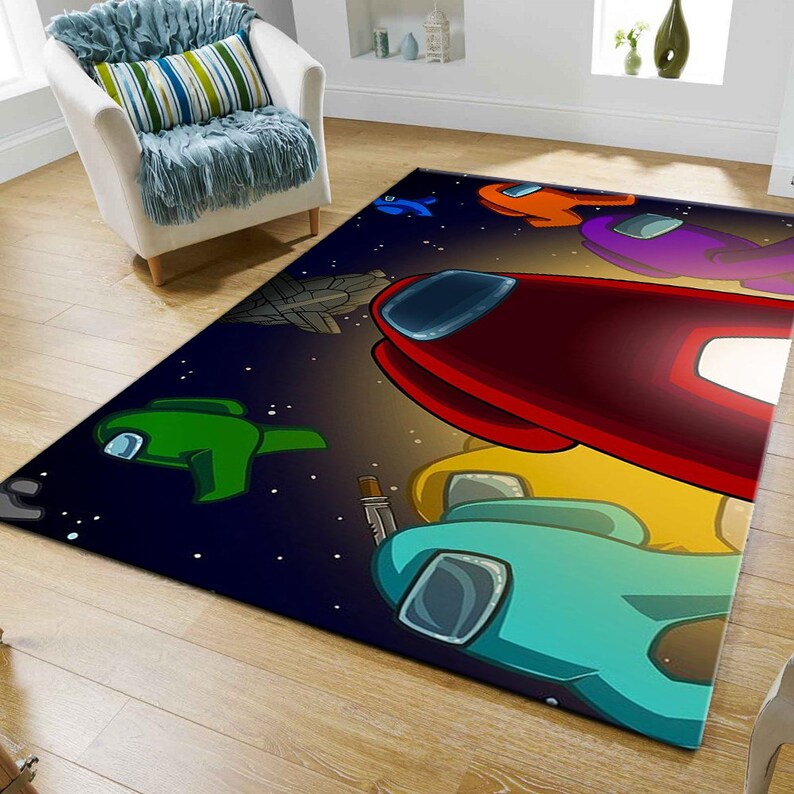Online Game Patterned Rug286 Among Us Rug Among Us Series - Etsy