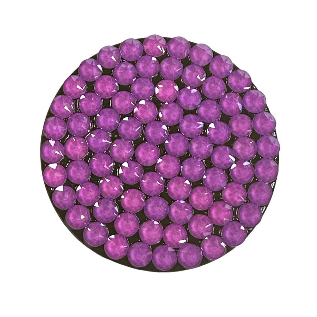 Alpha Bling Black Pop up Phone Grip/phone Stand Made With Electric ...