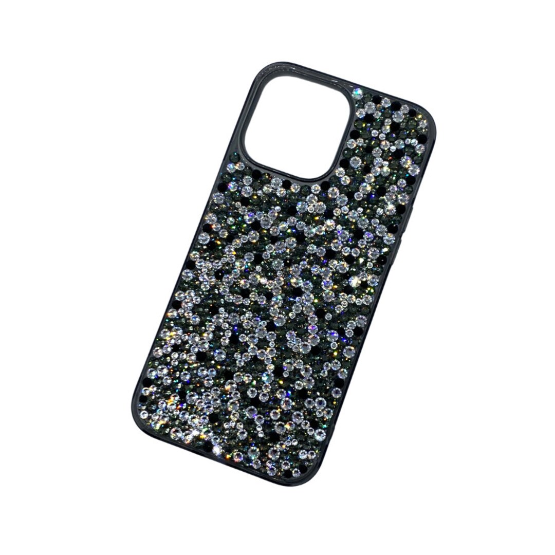Bling Sprinkle Multi Sized Phone Case Made With Jet Black, Black ...
