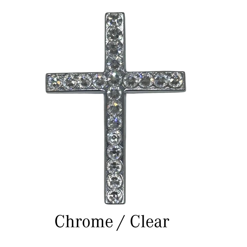 Metal Jesus Cross Badge, Self Adhesive Metal Cross Auto Emblem Decal ...
