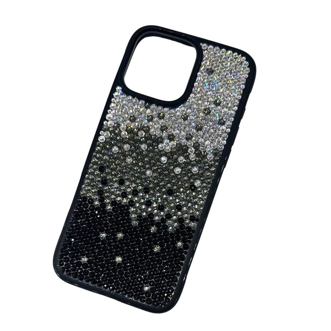 Alpha Bling Ombre Phone Case Made With Jet Black, Black Diamond and ...