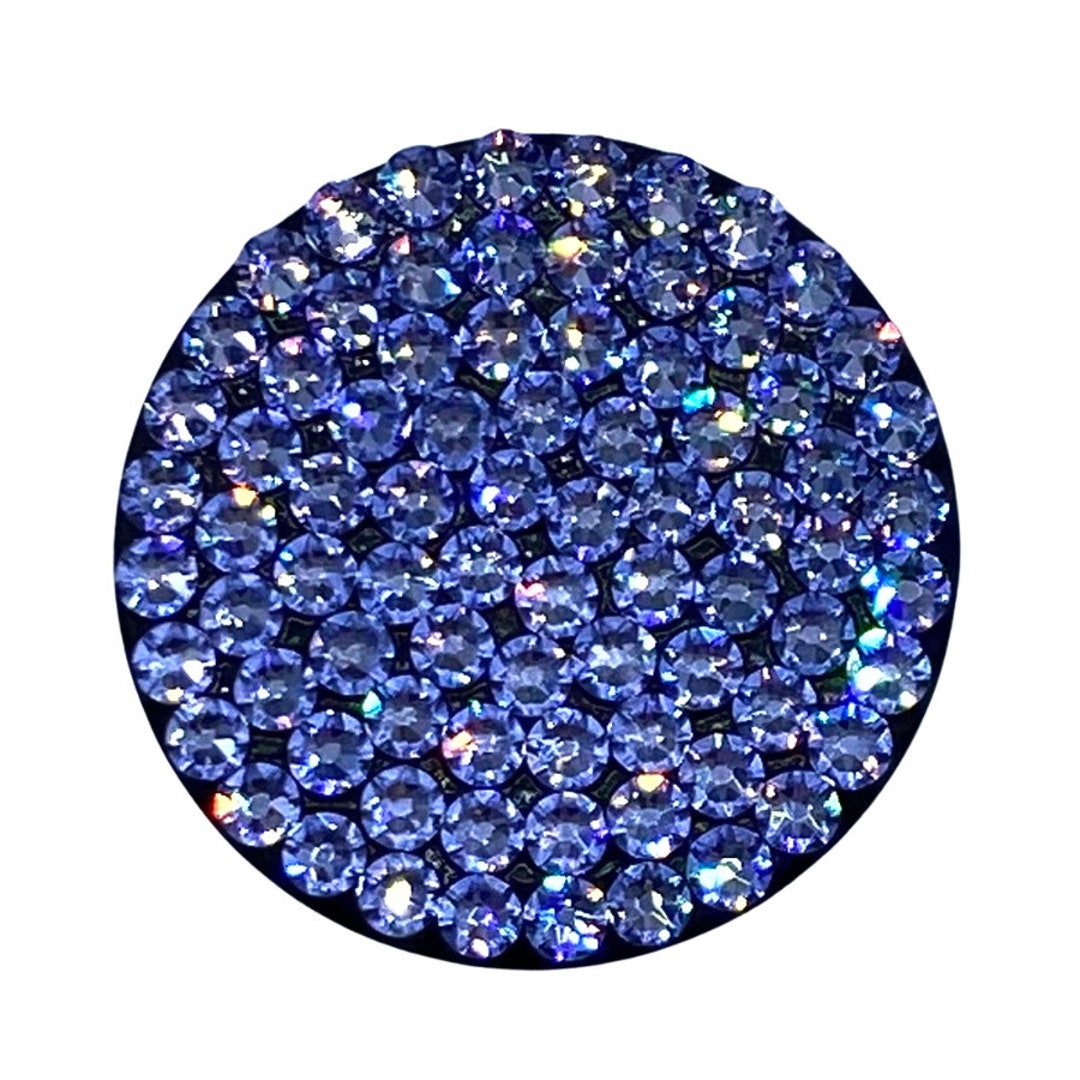 Alpha Bling Black Pop up Phone Grip/phone Stand Made With Lavender ...