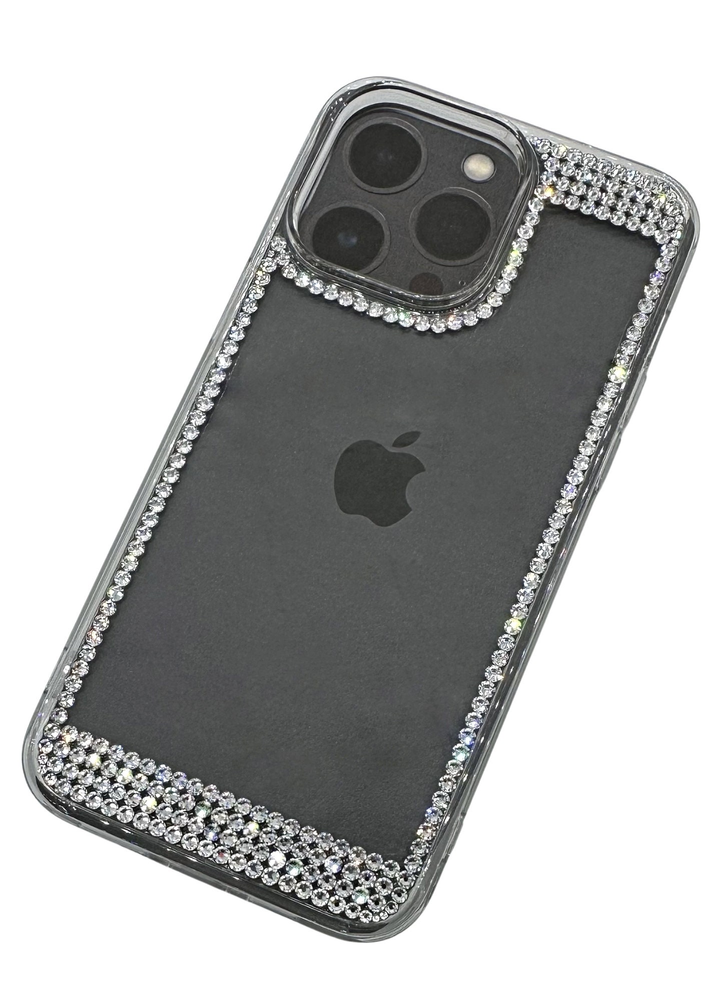 Alpha Bling Border Design Clear Phone Case Made With Clear - Etsy