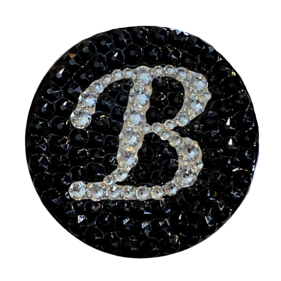 Alpha Bling Monogram Black Pop up Phone Grip/phone Stand Made - Etsy