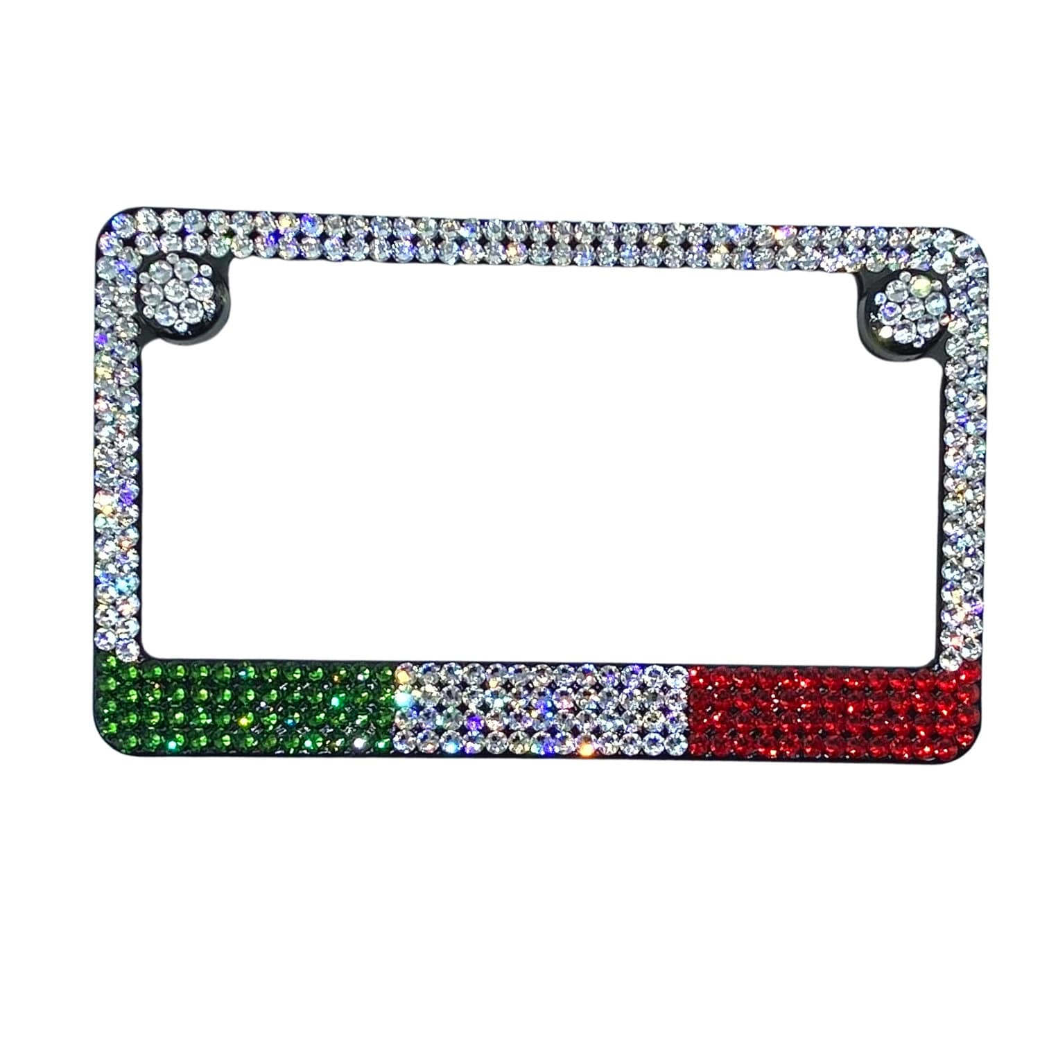 Alpha Bling Handmade Italian 4 Row Black Motorcycle License - Etsy