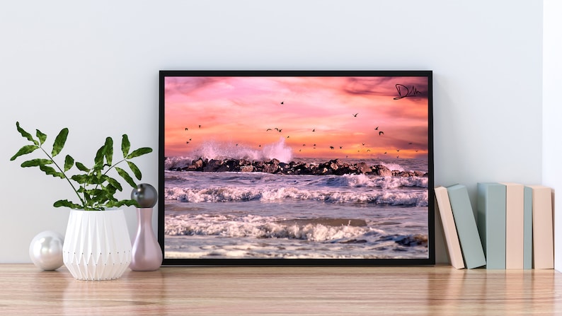 Sea Landscape Printable, Sea Printable, Artwork Printable, Poster ...