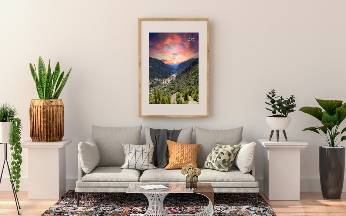 Mountain Printable, Mountain Artwork Printable, Mountain Wall Art ...