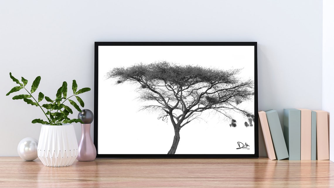 Black and White Tree Printable, Artwork Printable, Poster Printable ...