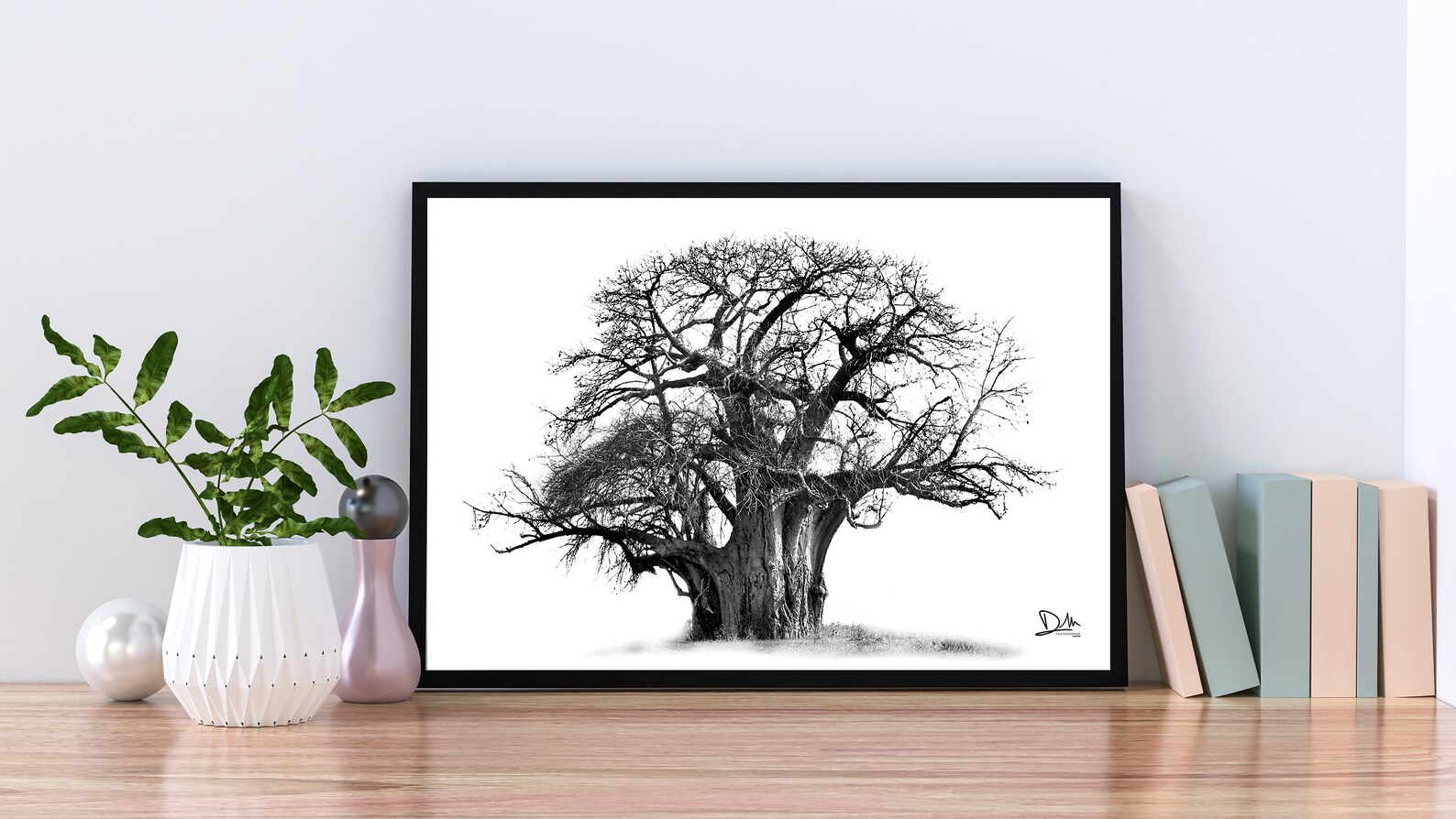 Black and White Tree Printable, Artwork, Poster, African Tree Printable ...