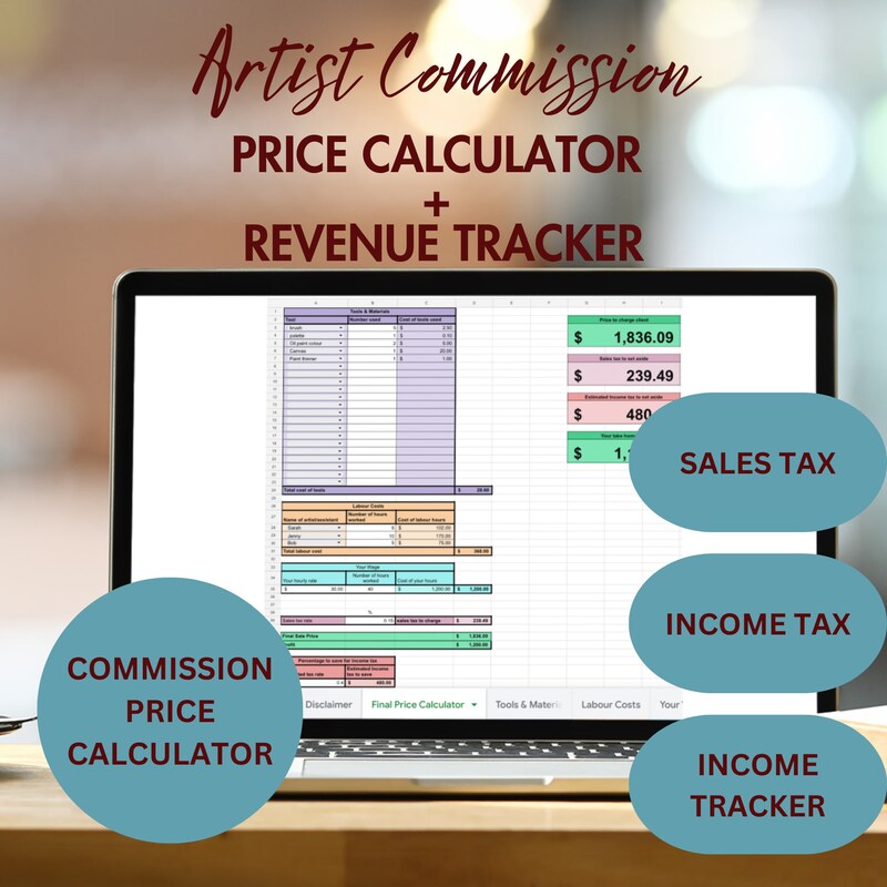 Spreadsheet Template Artist - Etsy