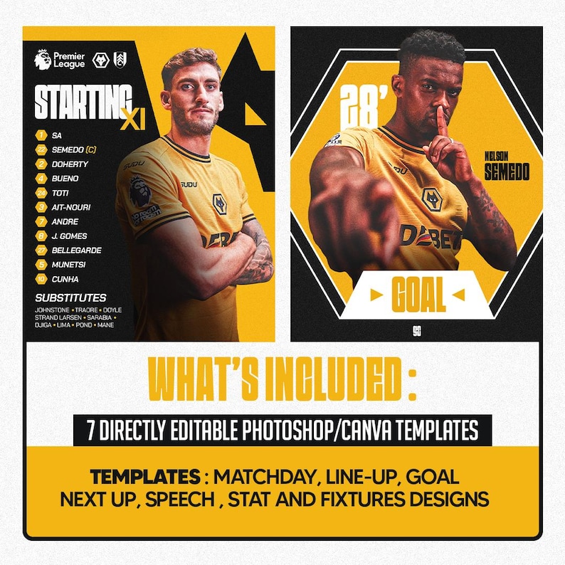 Photoshop Sports Social Media Templates | Editable Sports Designs - Etsy