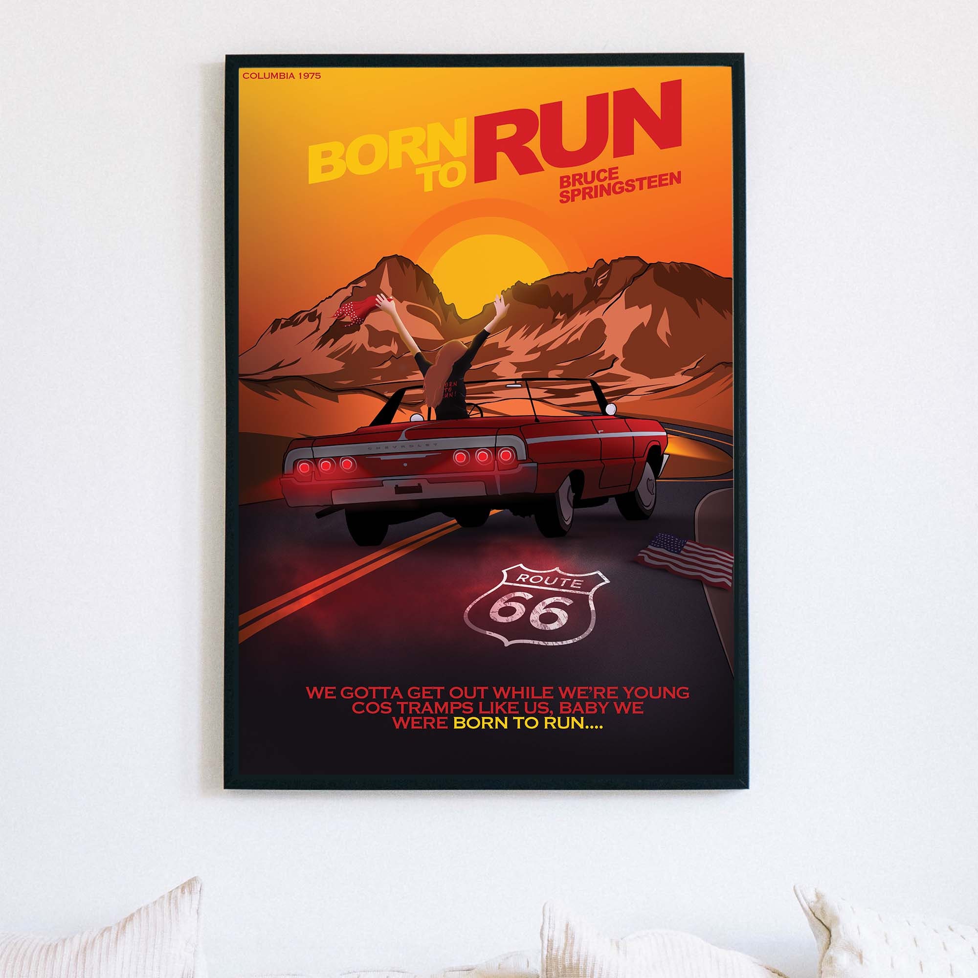 Bruce Springsteen Poster Born to Run Poster - Etsy