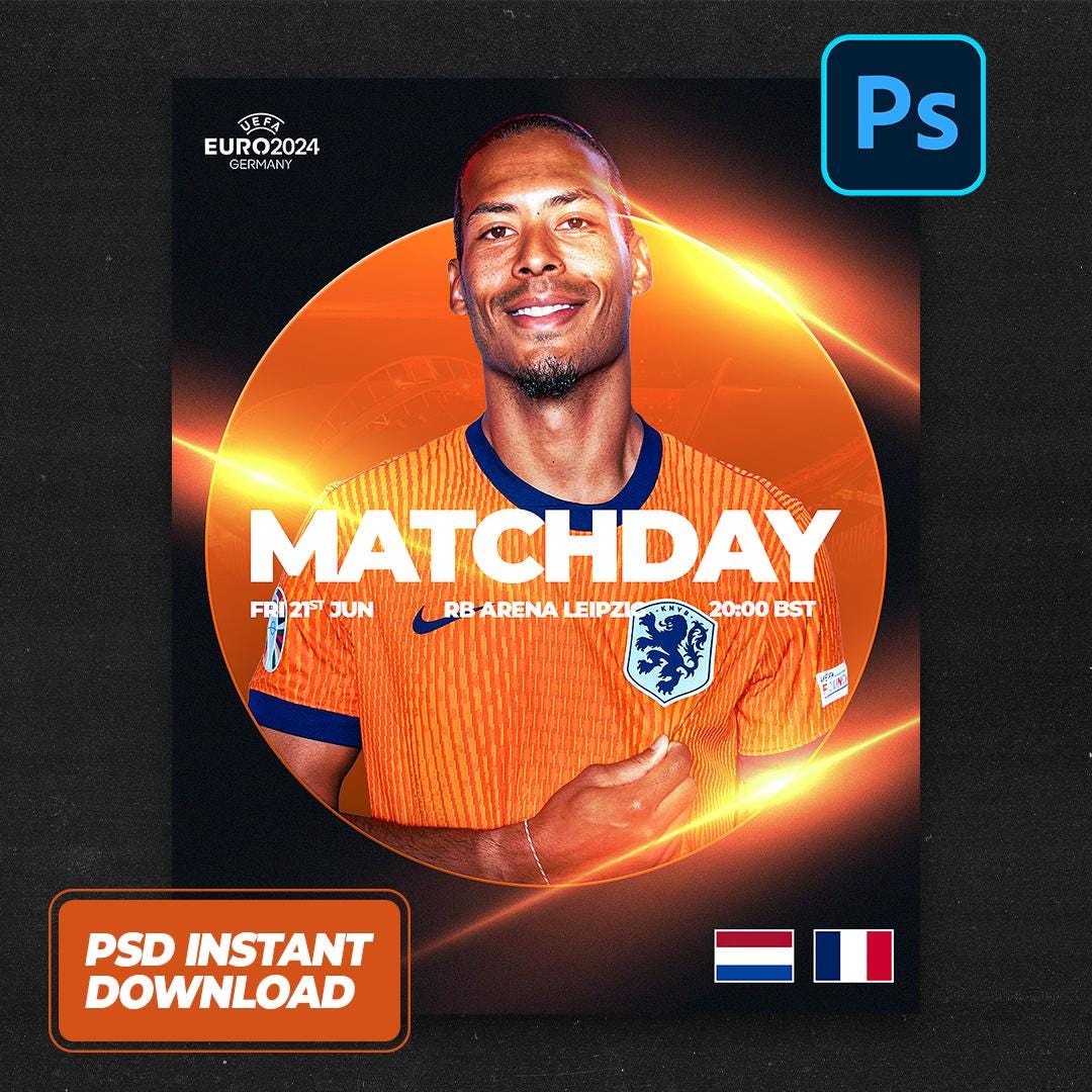 Photoshop Sports Matchday Template - Editable PSD Design File for ...