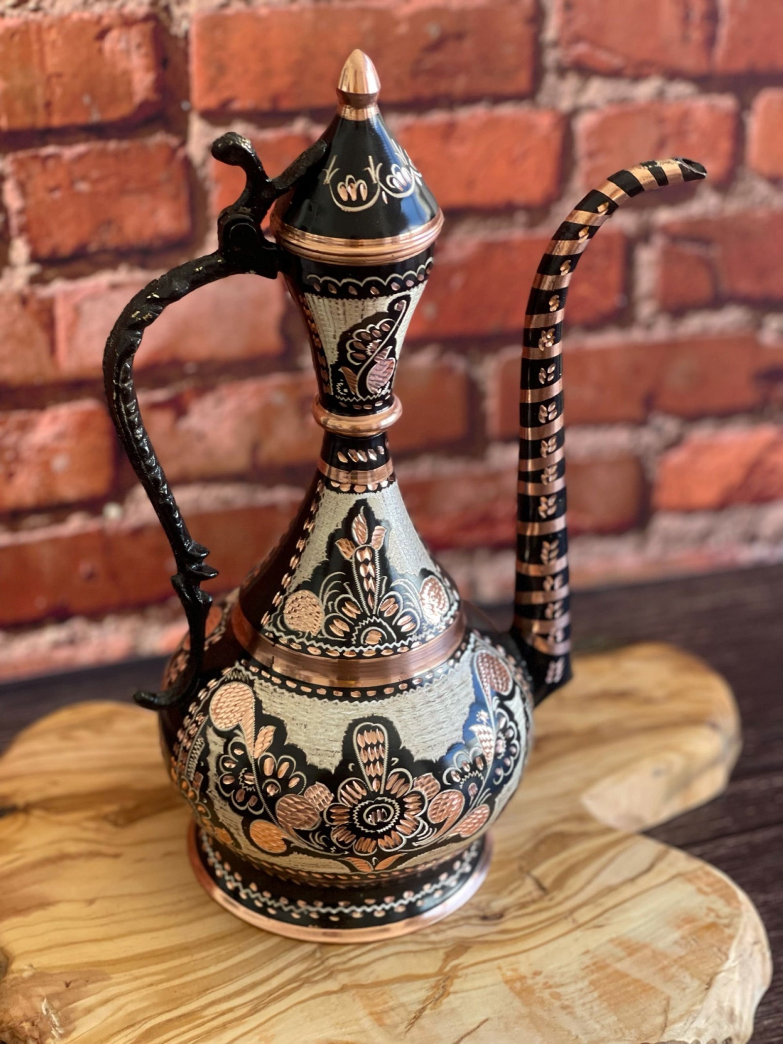 Handpainted Copper Aftaba Handmade Copper Aftaba Copper - Etsy