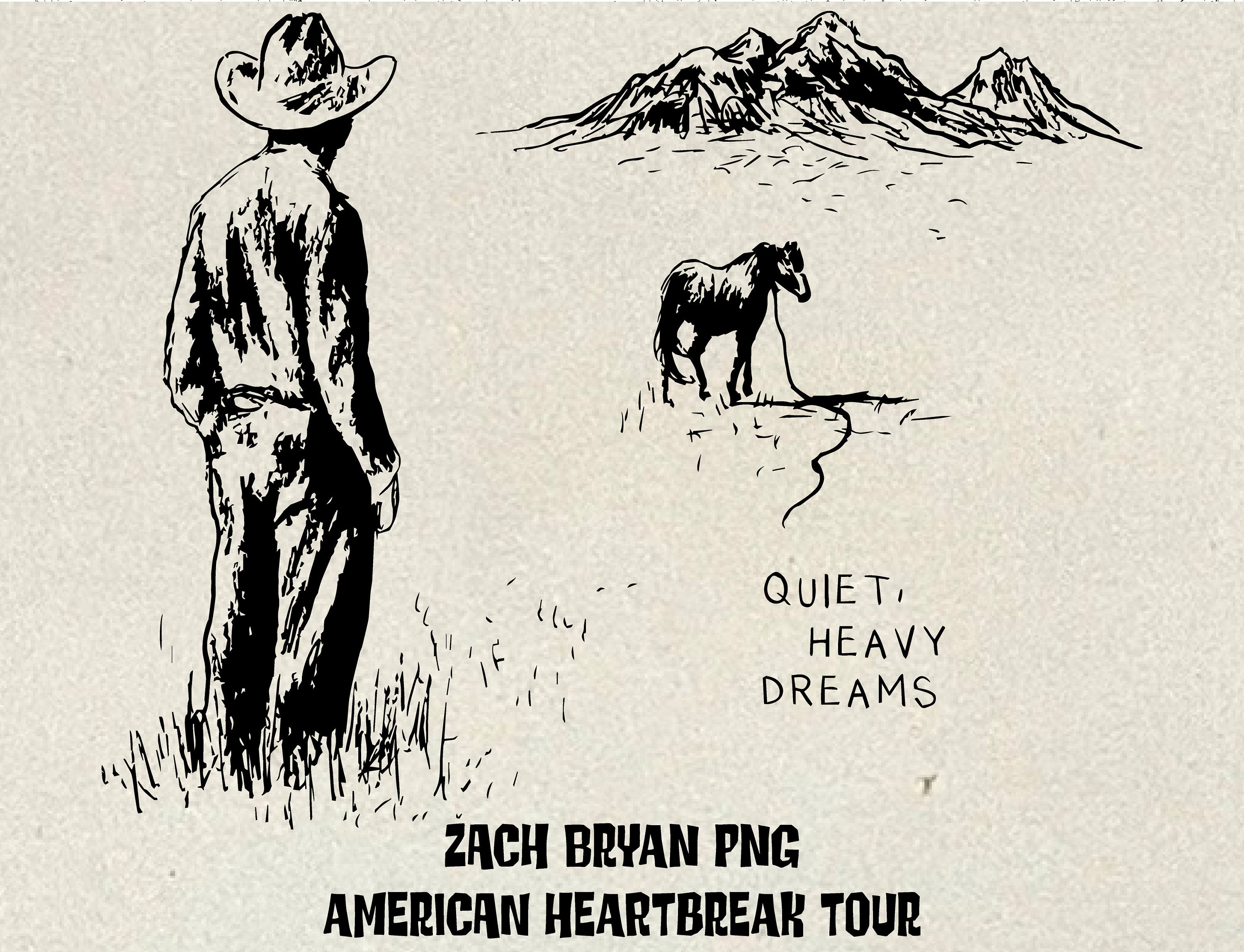 Zach Bryan Png Zach Bryan American Heartbreak Tour 2022 PNG - Etsy