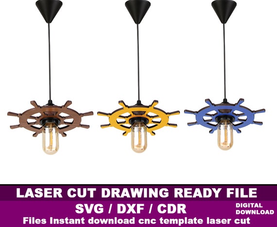 Laser Cutting Sailor Helm Pendant Light Chandelier for - Etsy