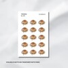 Cream Filled Cake Sticker| Weatherproof Vinyl Sticker| Kawaii Food ...