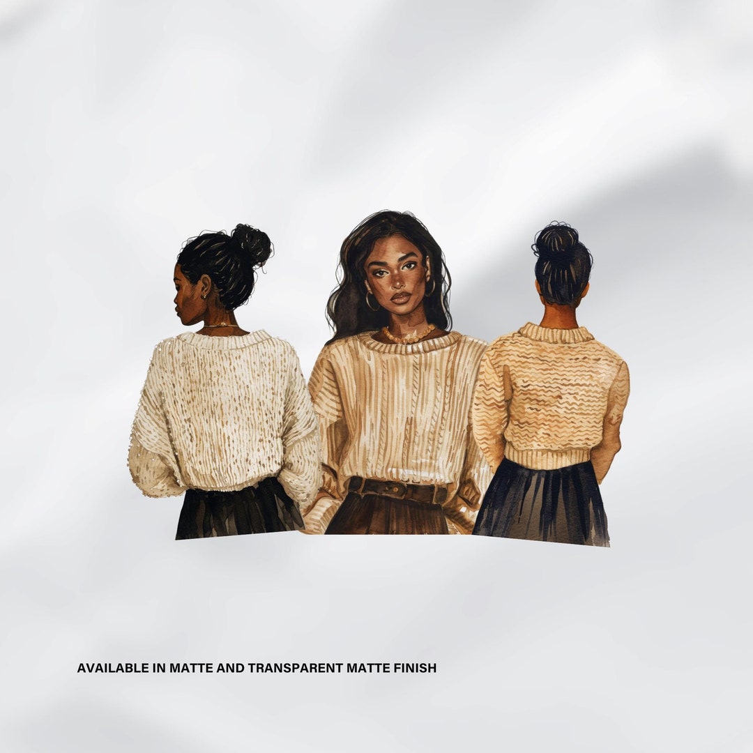 Set of 6 - Girl Die Cut Stickers, Women Stickers, Ladies Stickers ...