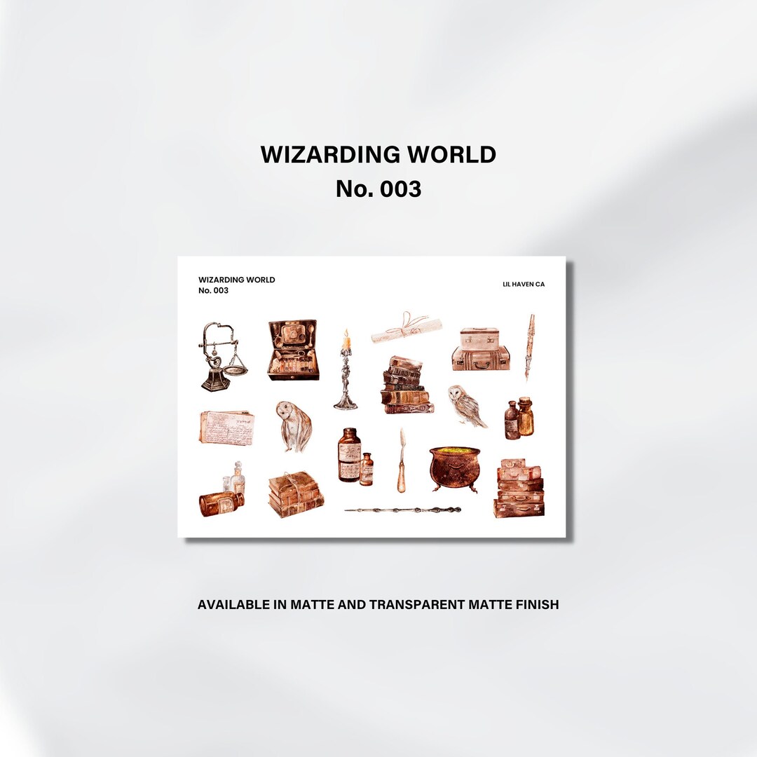 Wizarding World Stickers, Harry Potter Themed Stickers, Planner ...