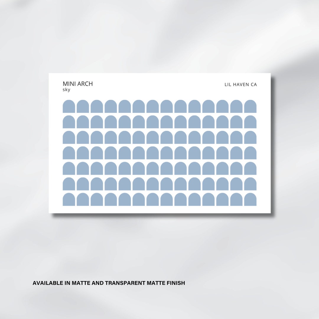 MINI ARCH - Mini Arch Shapes Planner Stickers, Bullet Journal Sticker ...