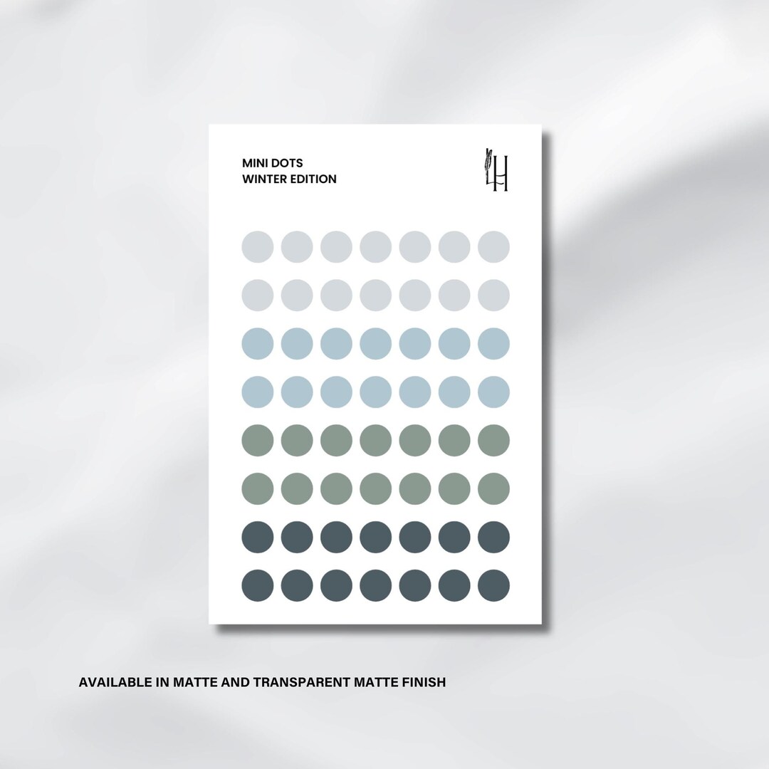 MINI DOTS STICKERS for Planners and Journal | Tiny Circle Stickers ...
