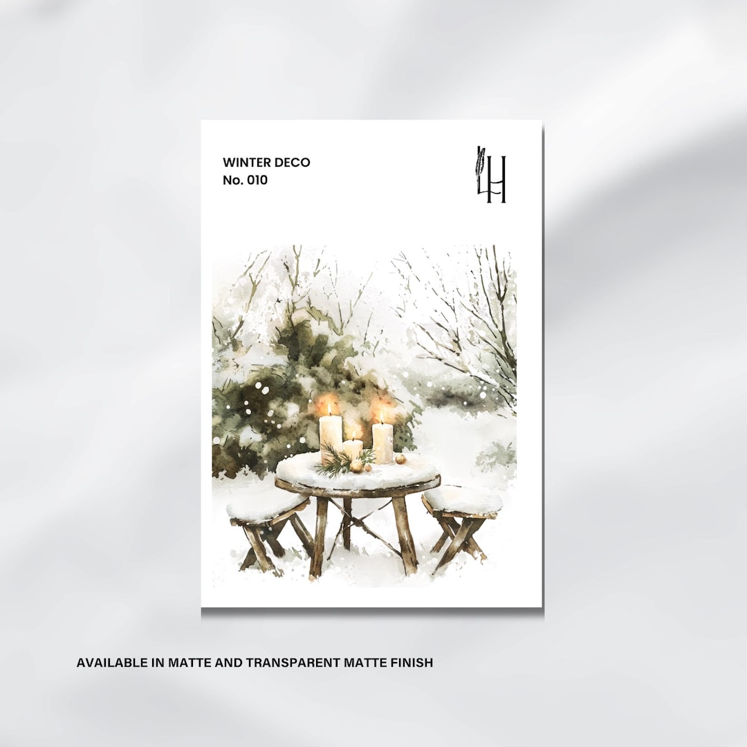 WINTER DECO STICKERS Winter Sticker Sheet for Planners, Winter Journal ...