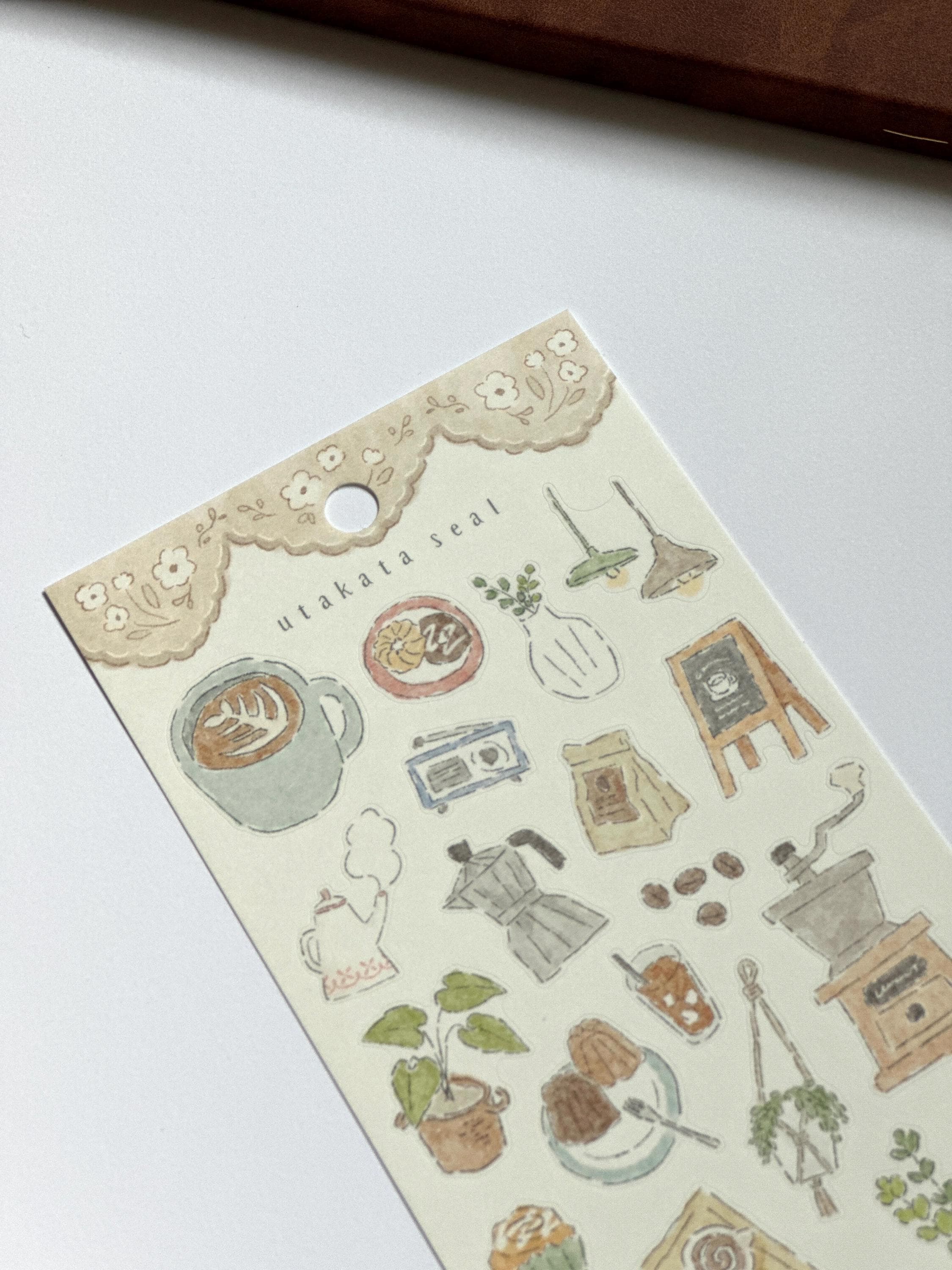 MIND WAVE Utakata Seal Sticker, Cute Cafe Sticker, Mind Wave Stickers ...