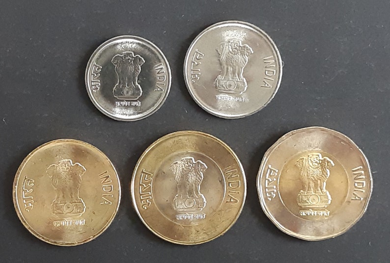 India Coin Set of 5 75th Anniversary of Independence 1 2 5 10 20 Rupees ... India Coin Set of 5 75th Anniversary of Independence 1 2 5 10 20 Rupees ...