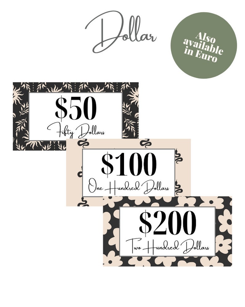 Placeholder Money Slips for Cash Stuffing dollar and Euro, Suitable for ...