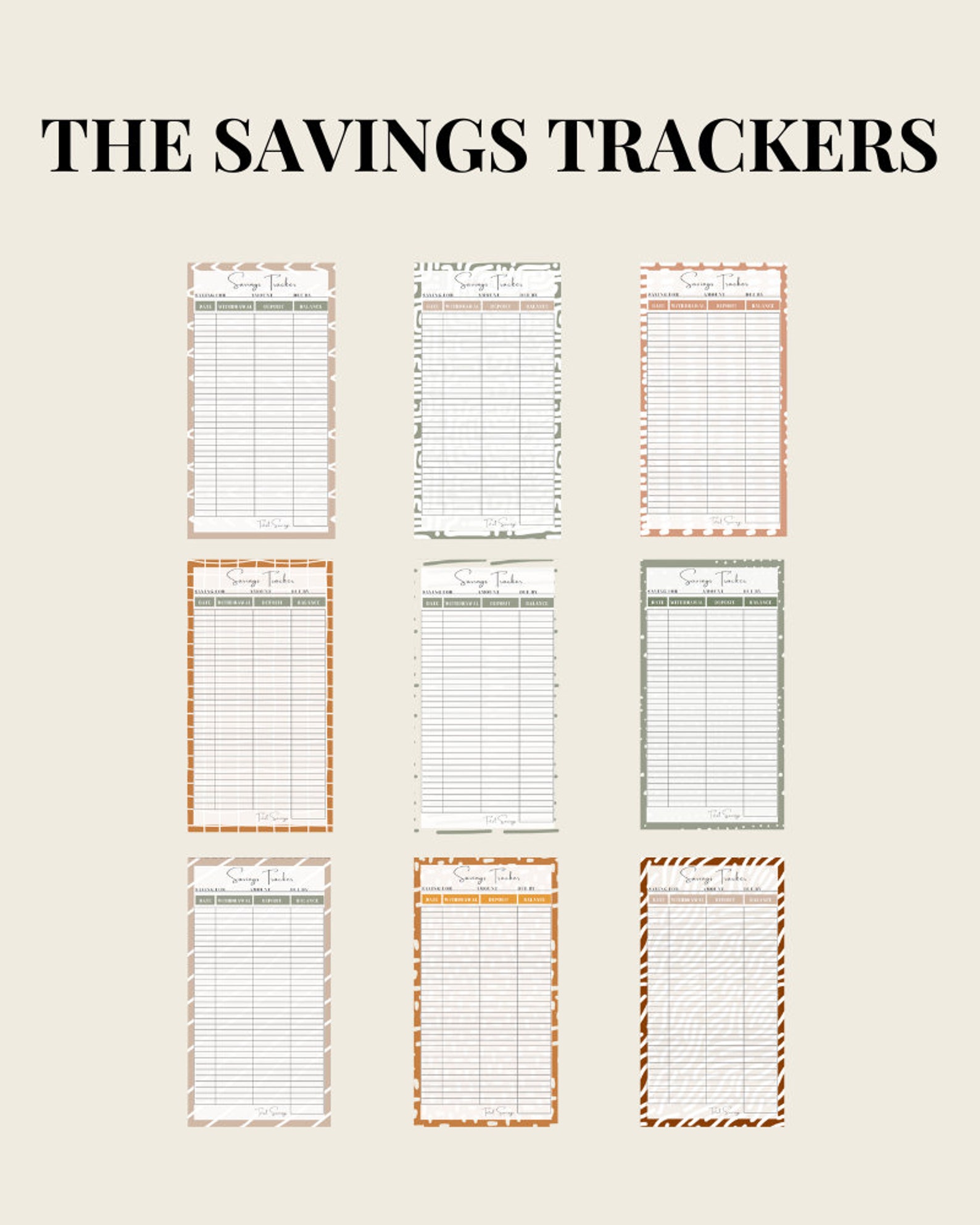Customizable Cash Stuffing Covers and Savings Trackers for - Etsy