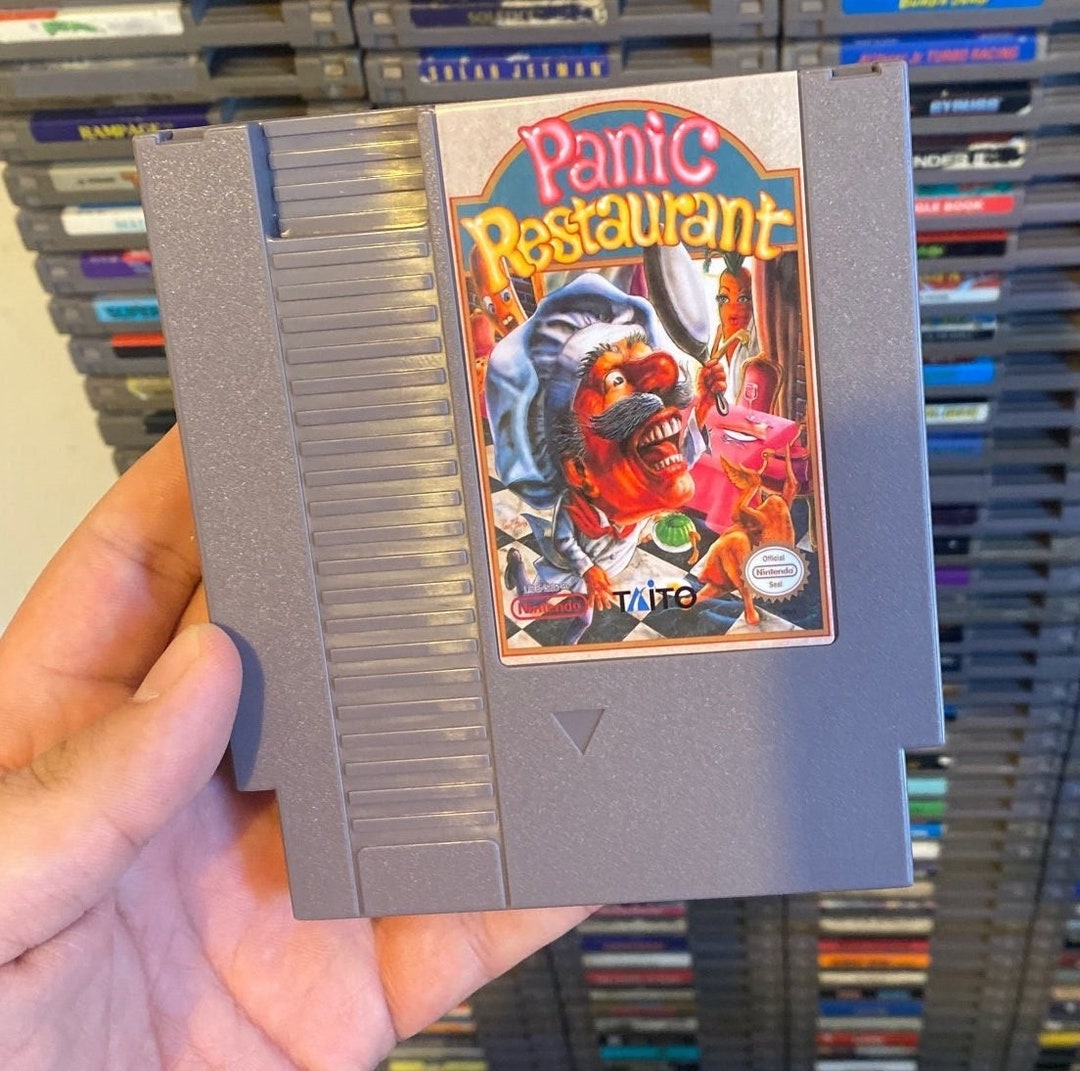Panic Restaurant Game Cart for Nintendo NES FC 72 Pins 8 Bit NTSC ...