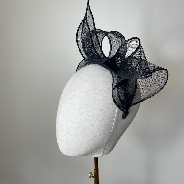 Black Fascinator - Etsy