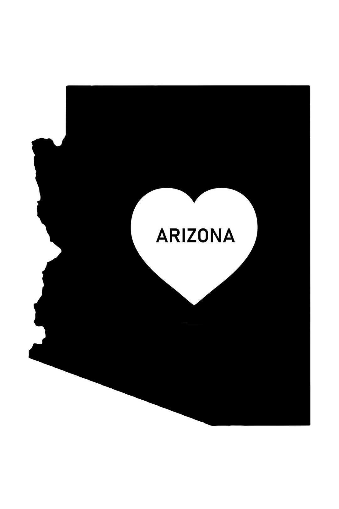 I Love Arizona Printable Artwork, Digital Download - Etsy