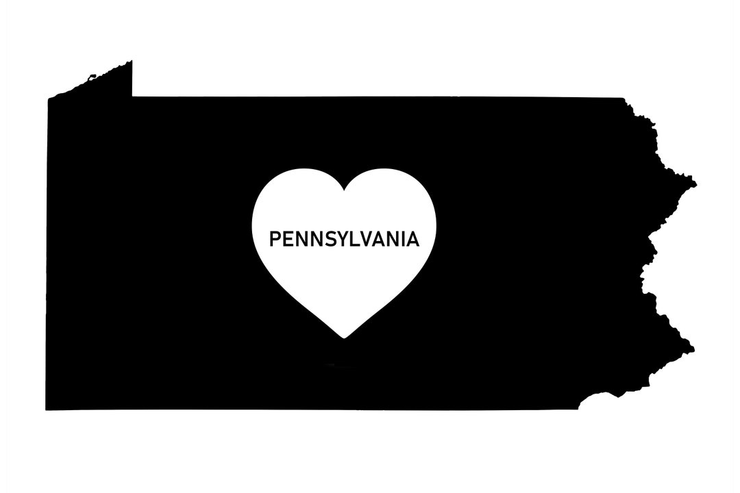 I Love Pennsylvania Printable Artwork, Digital Download - Etsy