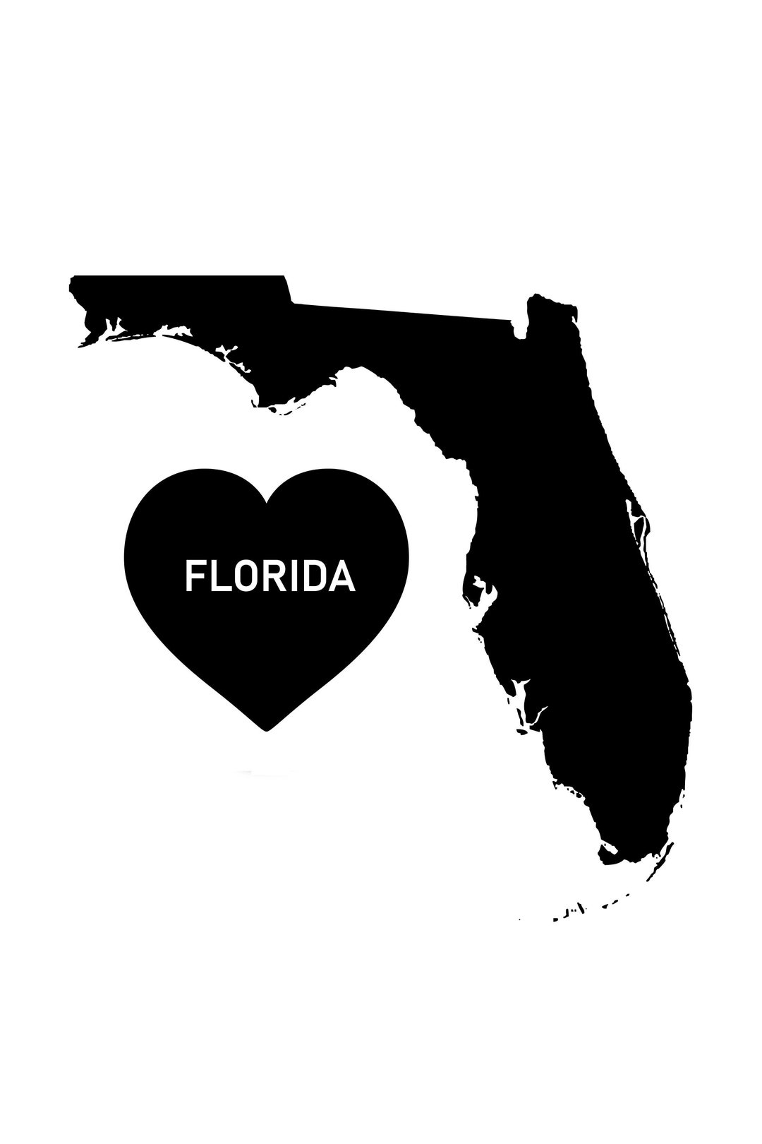 I Love Florida Printable Artwork, Digital Download - Etsy