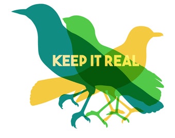 Keep It Real Poster Quote Poster Trendy Printable Poster Wall Art ...