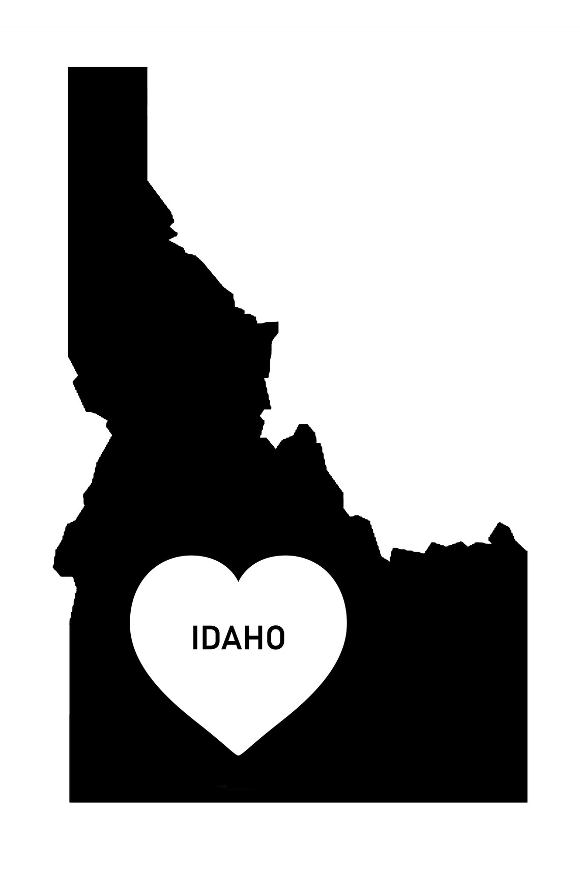 I Love Idaho Printable Artwork, Digital Download - Etsy