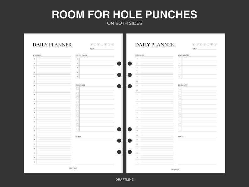 24 Hour Daily Planner Printable PDF, Hourly Schedule, Time Blocking ...
