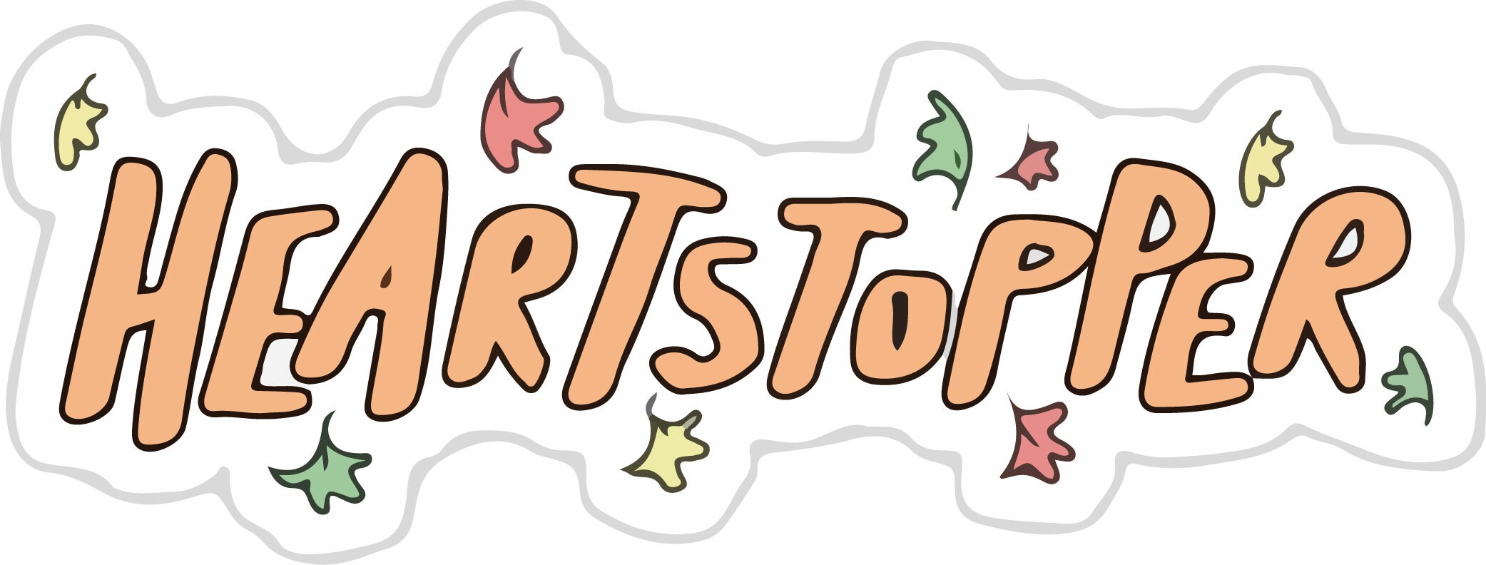 Heartstopper Logo Svg Heartstopper Sticker Leaves PNG LGBTQ - Etsy ...