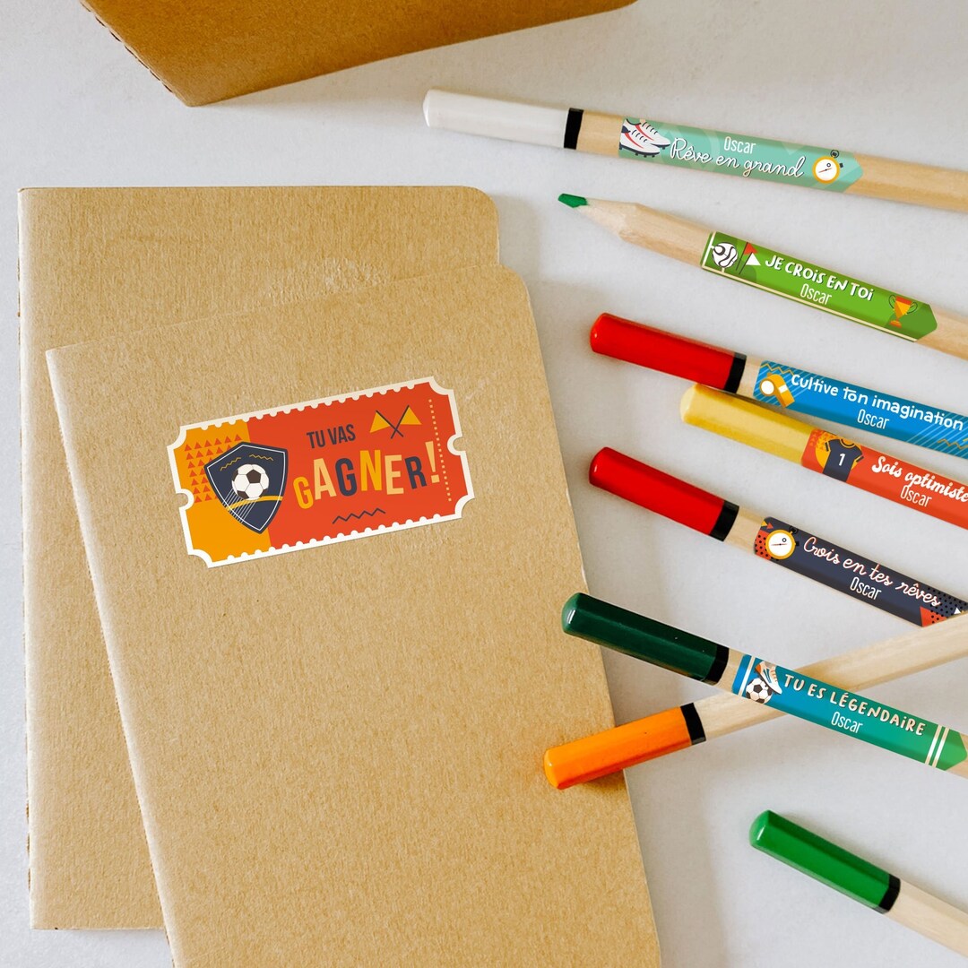 Motivation Labels for Pen to Inspire Children - Soccer/european ...