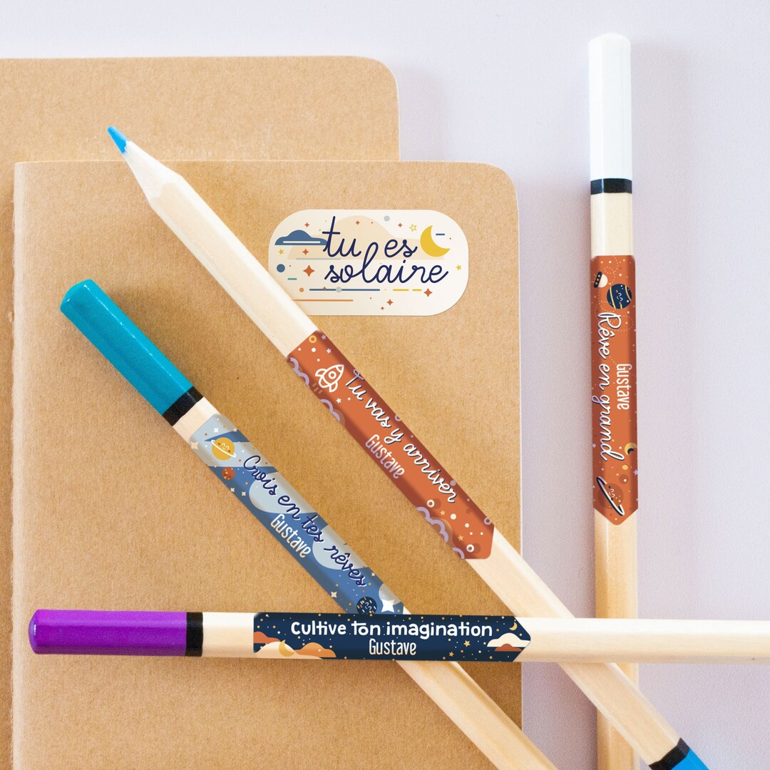 Motivation Labels for Pen to Inspire Children - Cosmic - Bright Colors ...