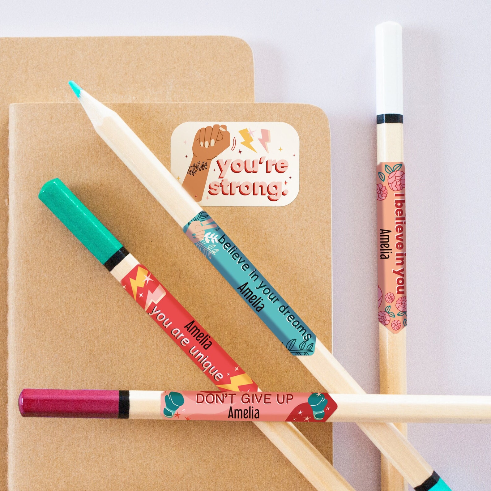 Inspirational Motivational Labels With Positive and Kind Messages to ...