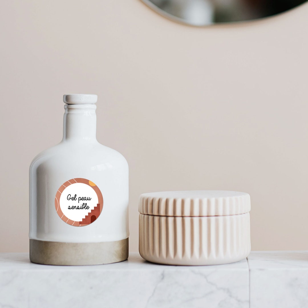 24 White Erasable Labels With Black Felt to Mark Home Containers - Etsy