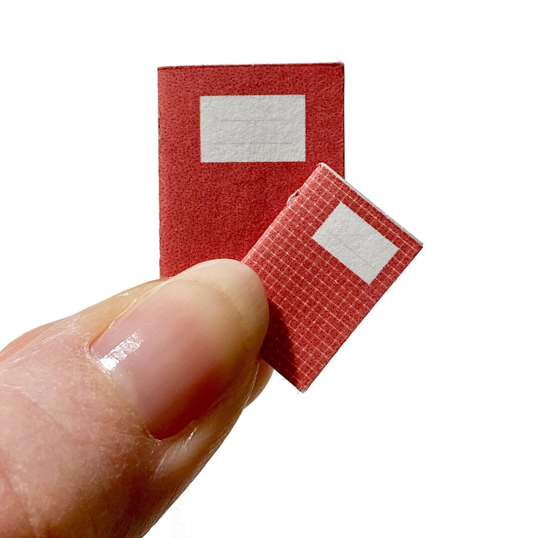 Miniature Notebooks for Dollhouse, Old Style Miniature Notebook ...