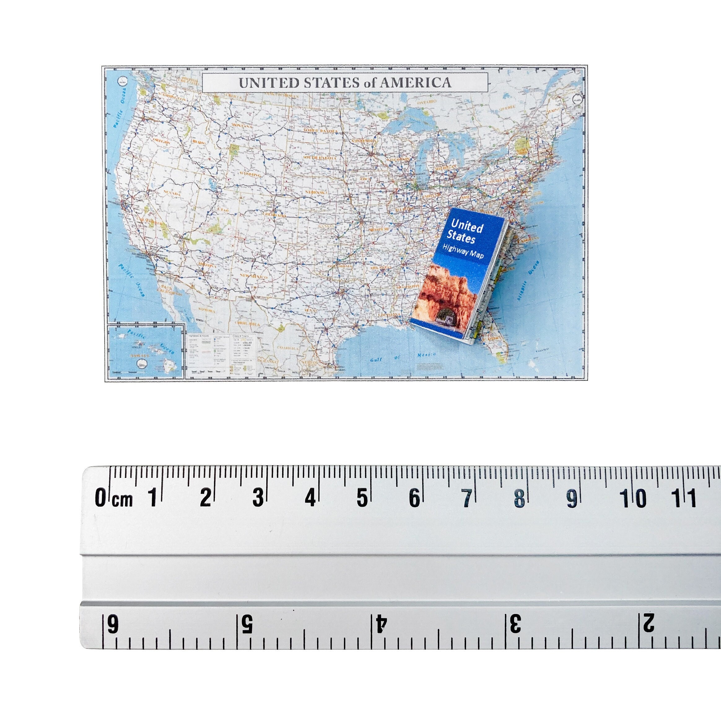 United States Highway Map for Dollhouse Road Map of USA - Etsy