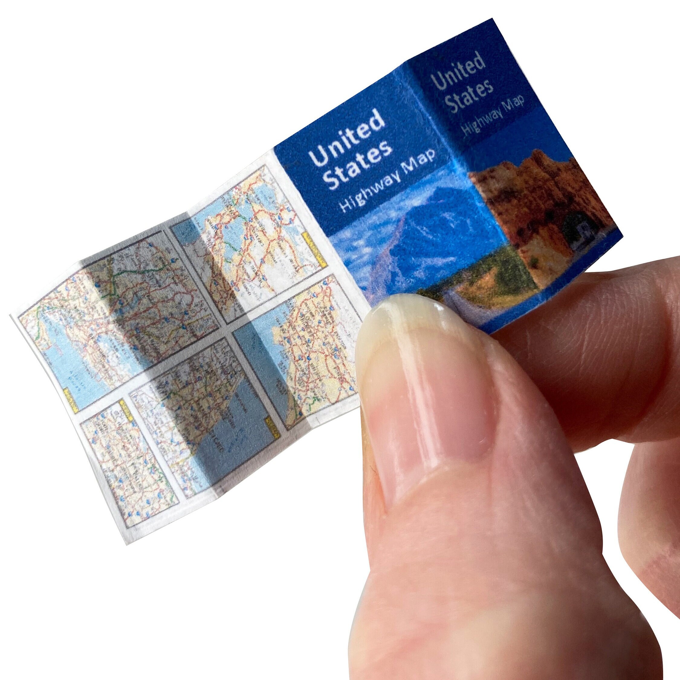 United States Highway Map for Dollhouse Road Map of USA - Etsy