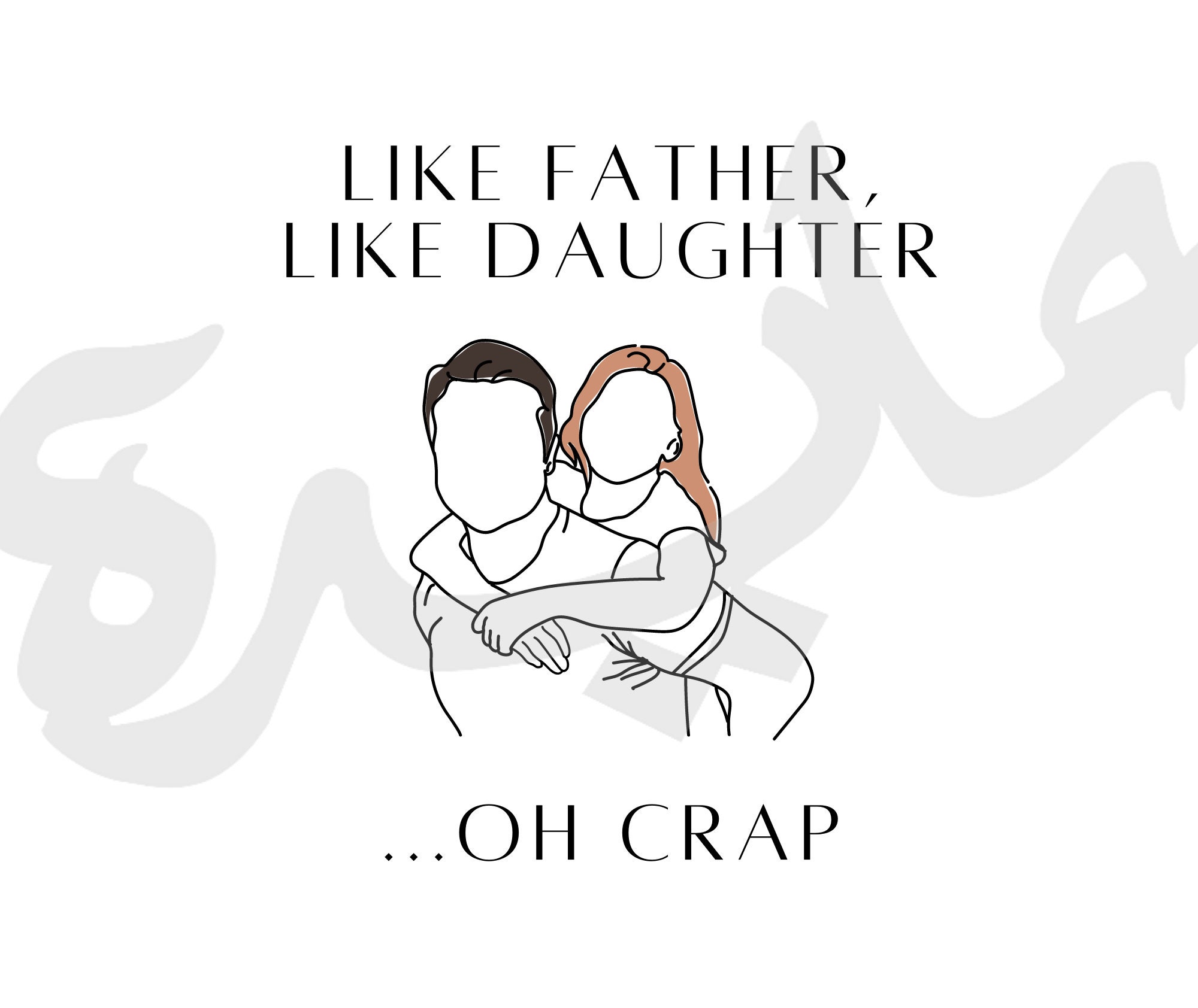Like Father Like Daughter SVG, PNG, Tshirt Design, Mug Design, Cricut ...