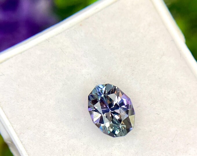 Master Cut, Mermaid Color Natural Unheated Tanzanite Oval Cut Faceted ...
