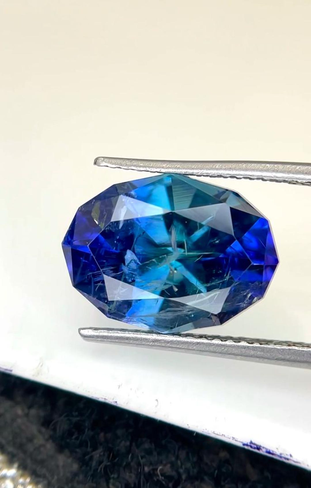 Rarest Old Mined Color Unheated Mermaid Tanzanite Oval Cut Loose ...