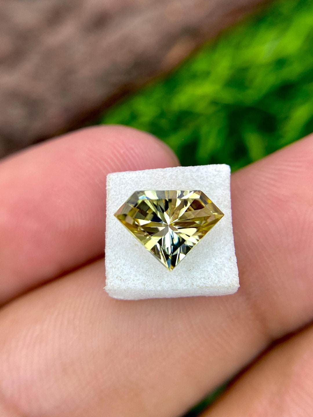 Diamond Cut Golden Color Natural Unheated Tanzanite Loose Gemstone ...